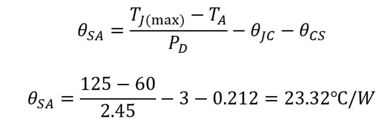 How to calculate heatsink - OnElectronTech